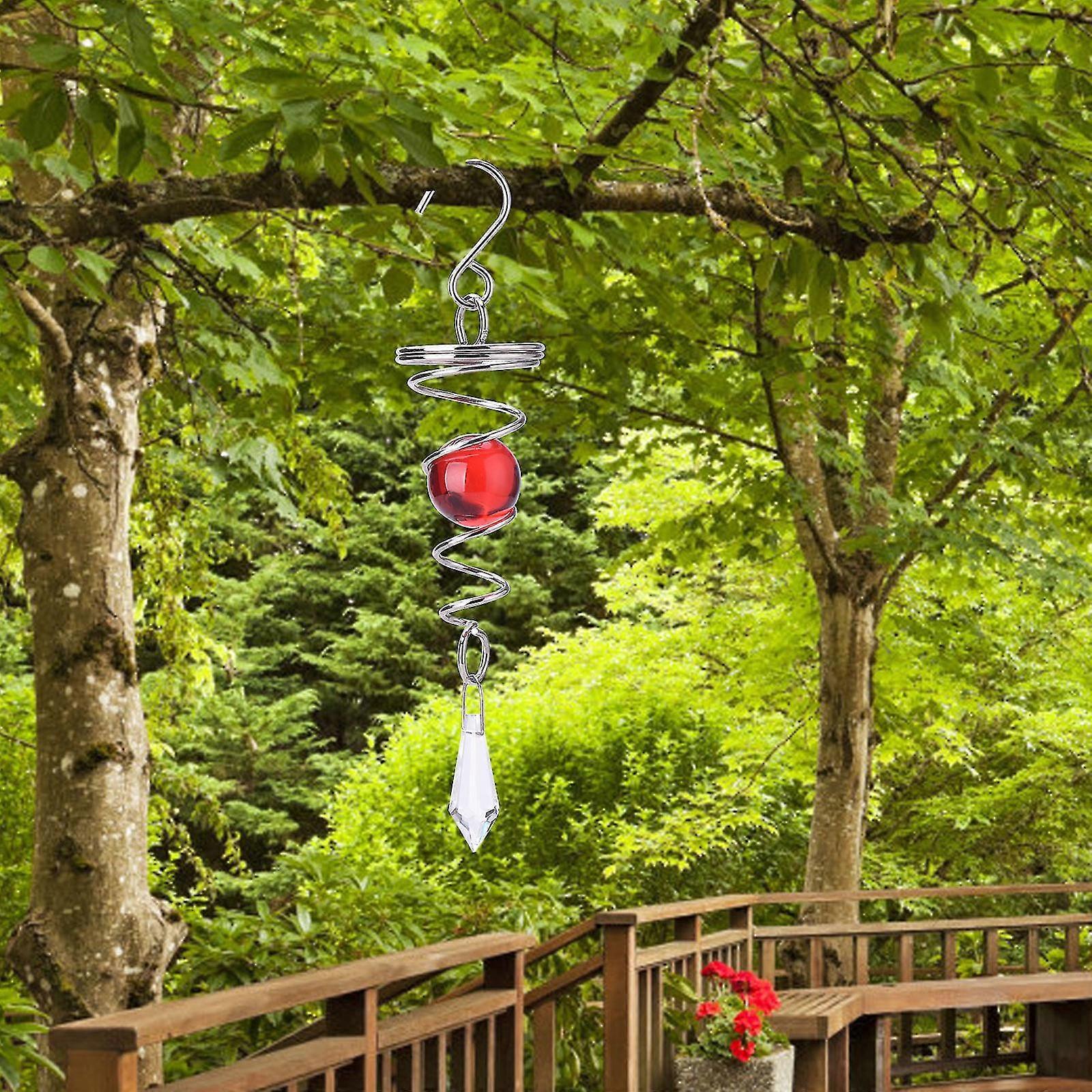 Nordic Style Stainless Steel Wind Chime With Gazing Ball, Rotating ...