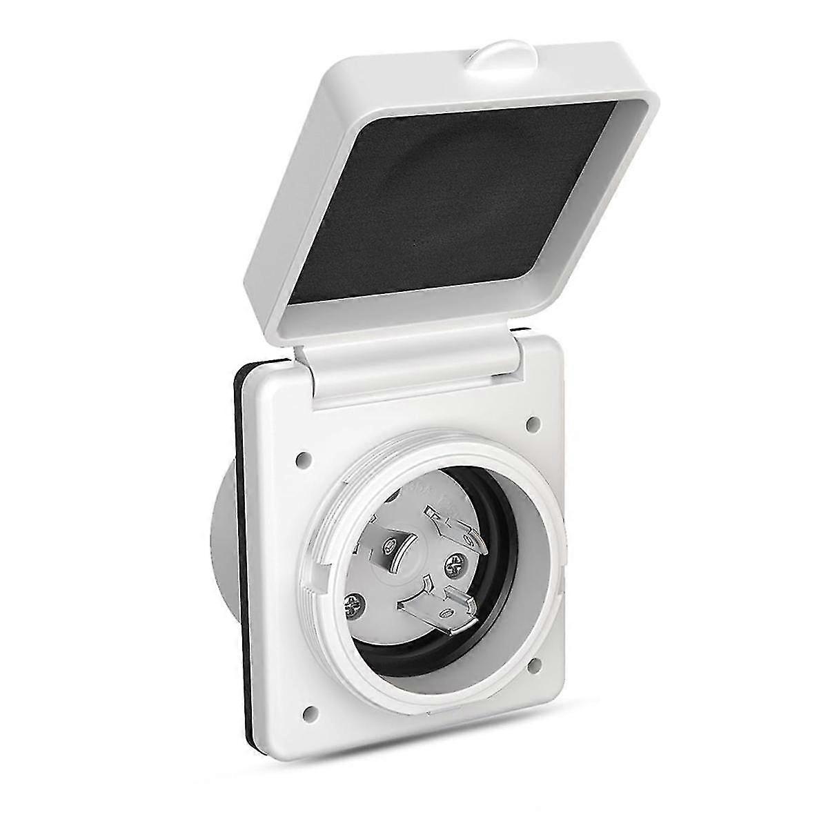 30A RV Plug Twist Lock Inlet,Shore Power Inlet Plug 125V/250V RV Power ...