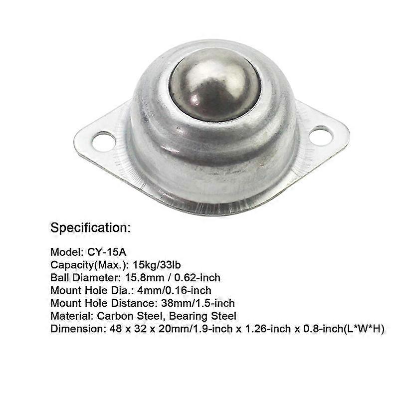 12 Pieces -15A Ball Transfers Universal Rotation Ball Conveyor Wheel ...