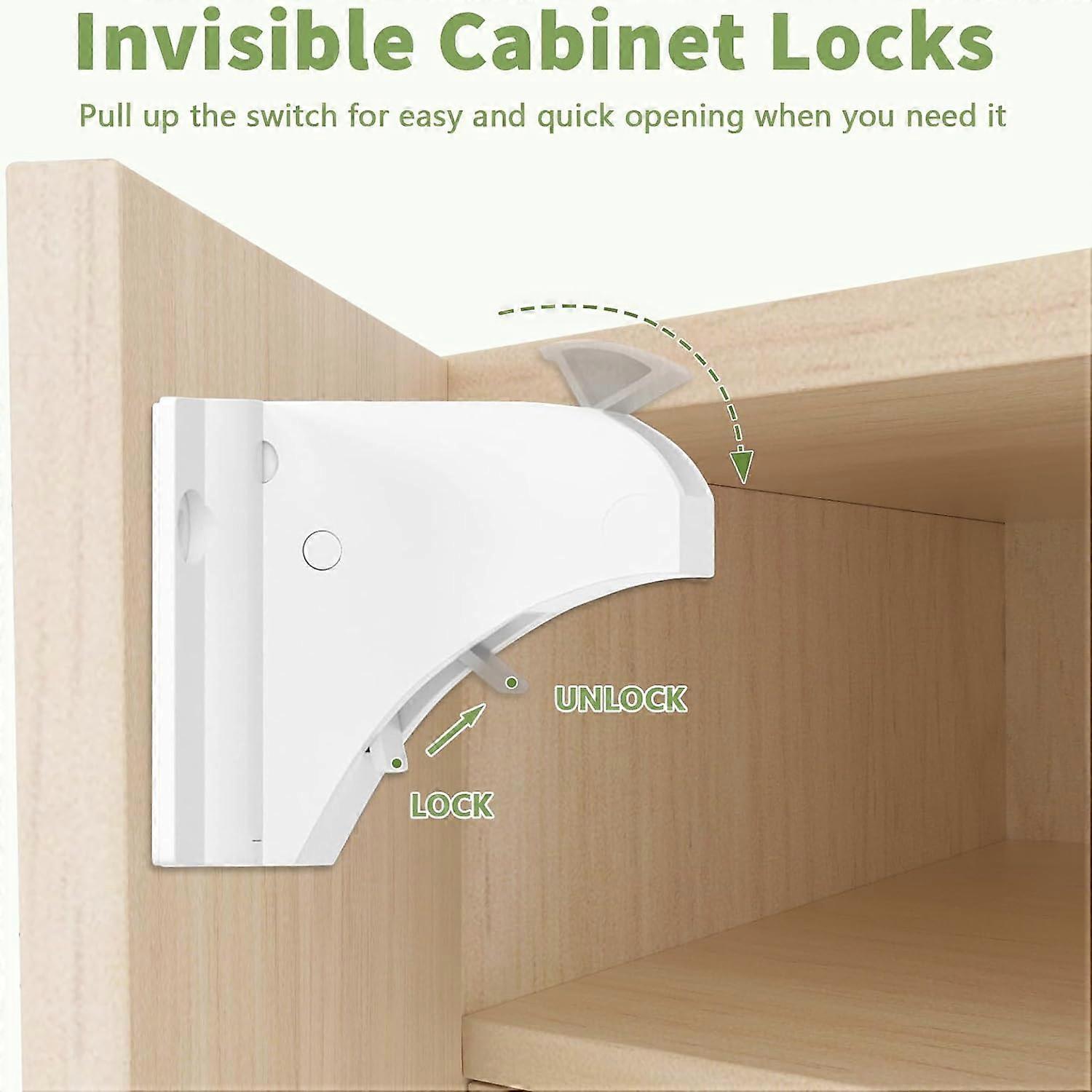 INVISIBLE (CHILD) SAFETY LOCK FOR DOORS AND DRAWERS 2024 New | Fruugo UK