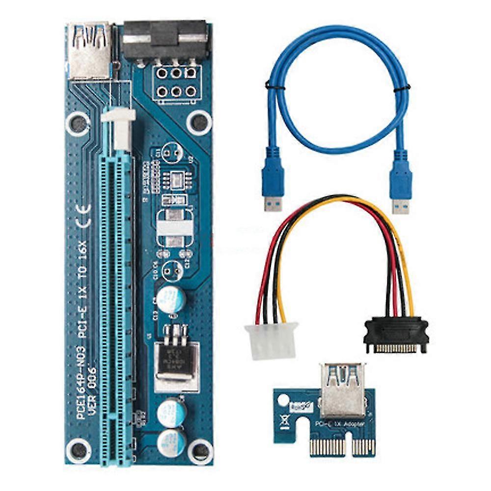 Pcs Pci-e 1x To 16 X Powered Riser Card 60 Centimeters Graphic Vertical ...