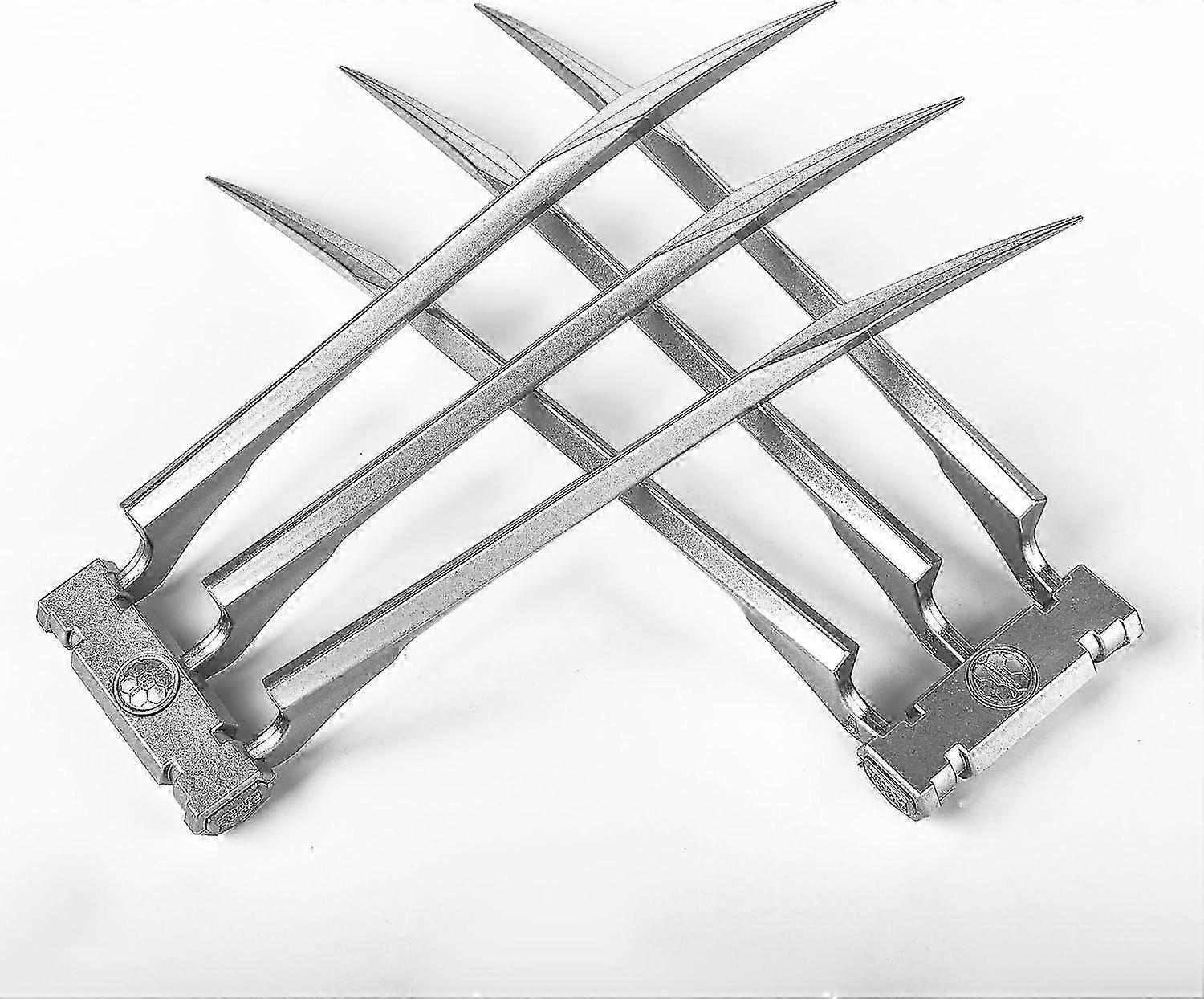 Superhero Wolverine Claws for Adults - Set of 2 Silver Wolf Claws for ...