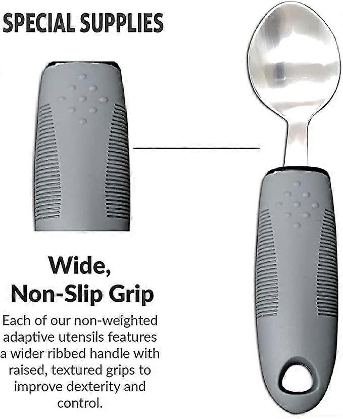 Extra Wide Handles Easy Grip Cutlery Set, Chunky Handles, Grips ...