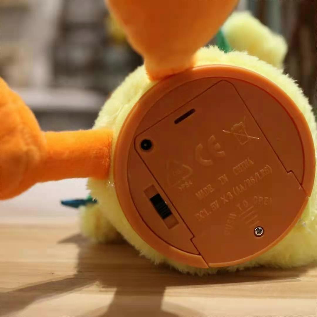 Dancing Singing Duck Plush Interactive Toy Recording Lighting Stuffed ...