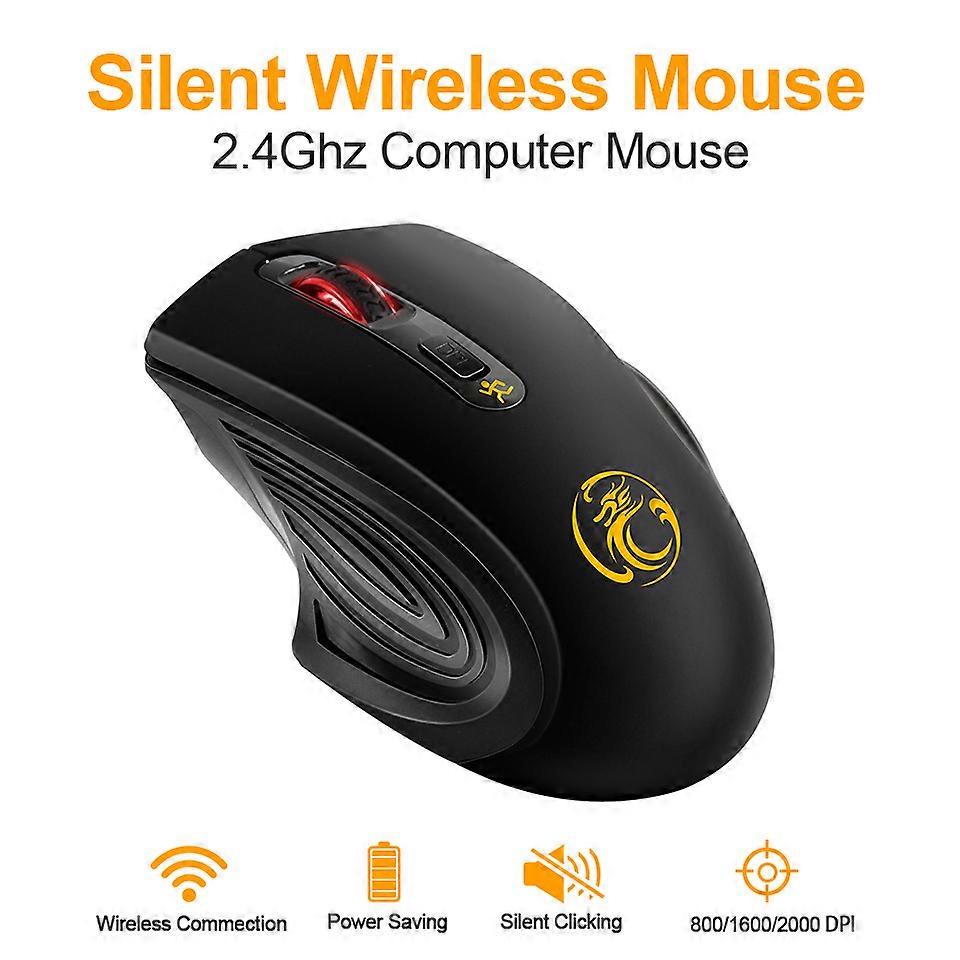 Wireless Mouse USB Computer Mouse Silent Ergonomic Mouse 2000 DPI ...