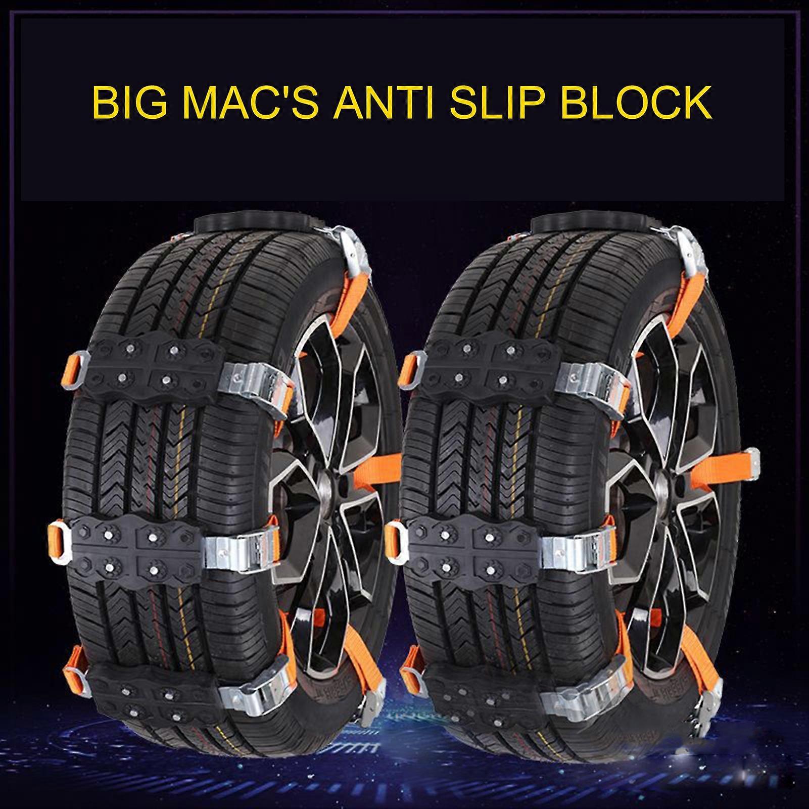 2Pcs Multi-function Universal Mud Snow Rubber Non-slip Anti-Skid Car ...