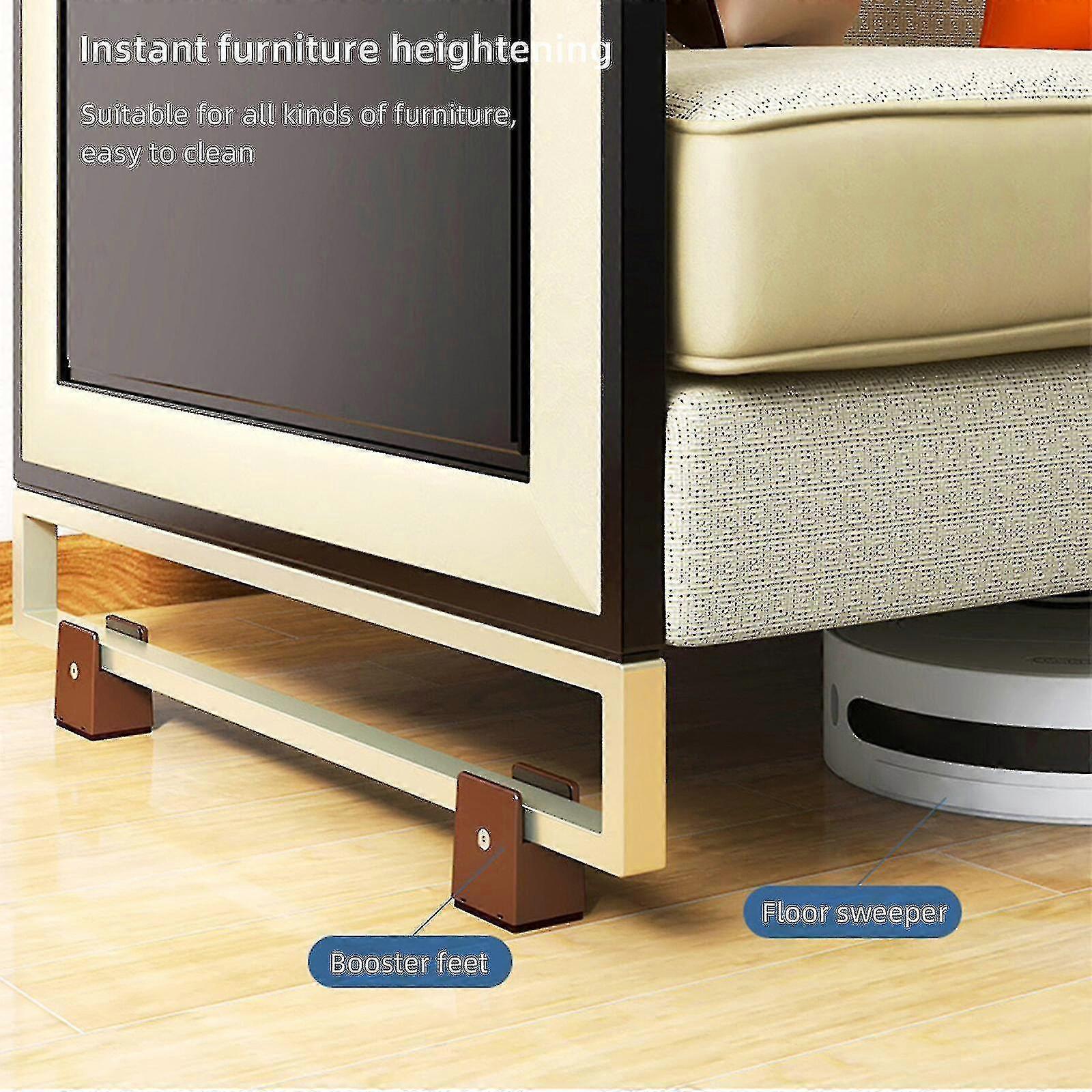 4x Bed Furniture Risers 5/10cm Heavy Duty Adjustable Desk Lifts Leg ...