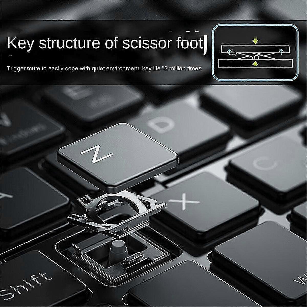 Mini Bluetooth Keyboard Portable Folding Wireless Keypad for IOS ...