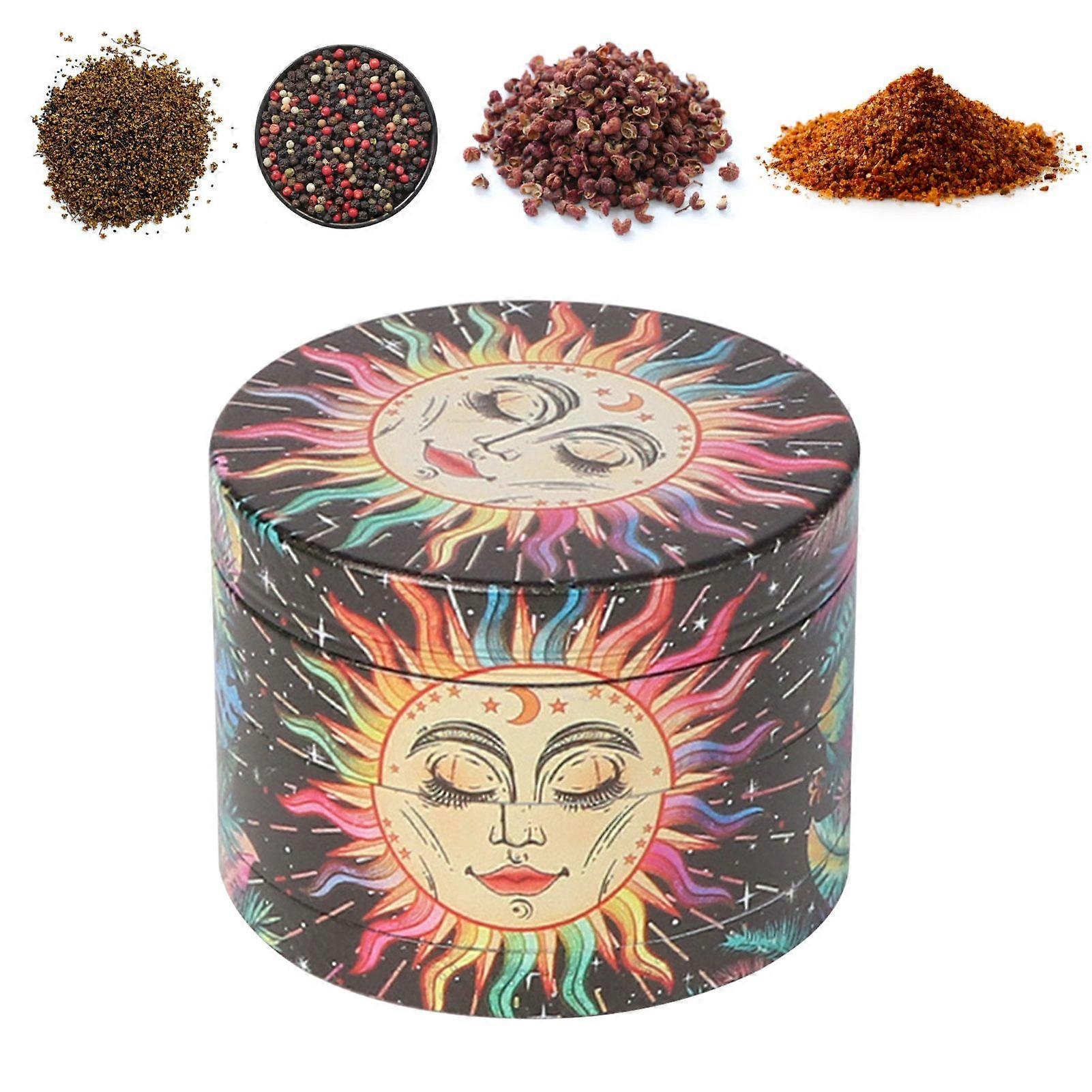 Zinc Alloy Herb Grinder with Filter Mesh Sharp Teeth Heavy Duty 4 ...