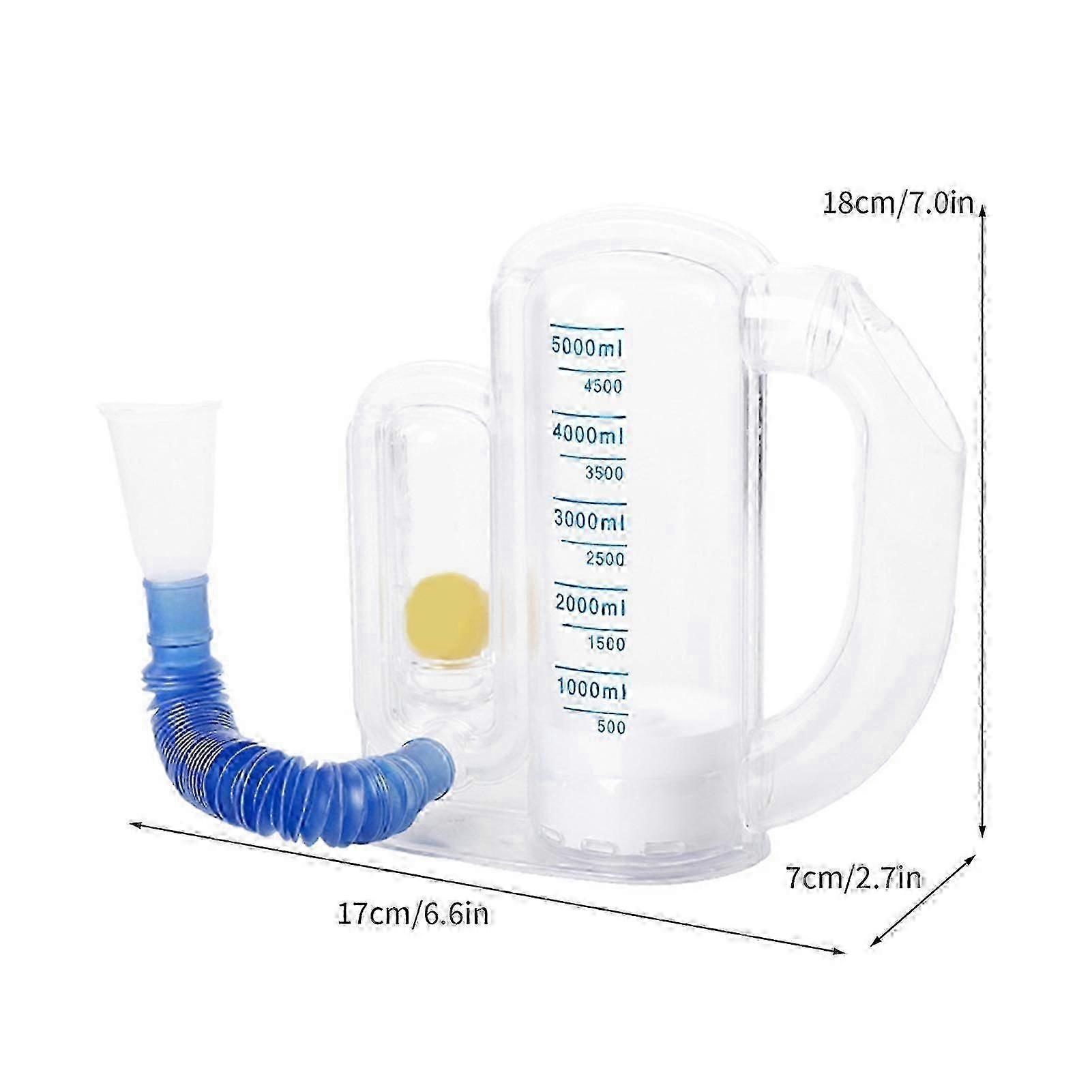 Incentive Spirometer 5000ML Volume Measurement with Flow Rate Indicator ...