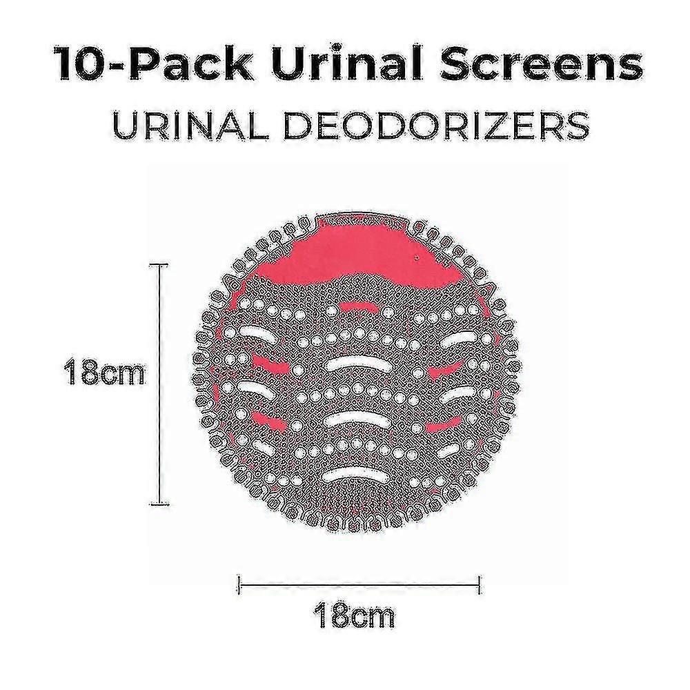 10-pack Urinal Screen & Deodorizer - Urinal Screen, Strong Fragrance ...