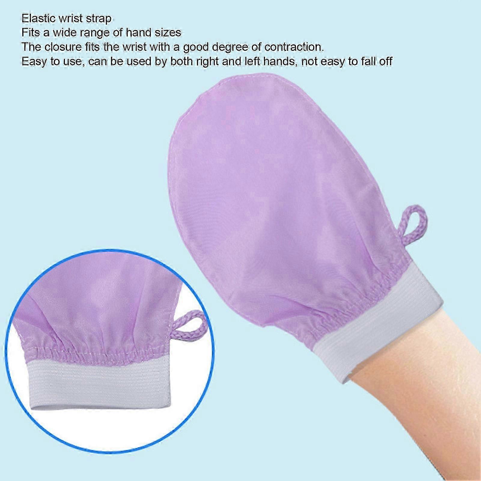 Exfoliating Glove Double Sided Soft Comfortable Elastic Wrist Strap ...