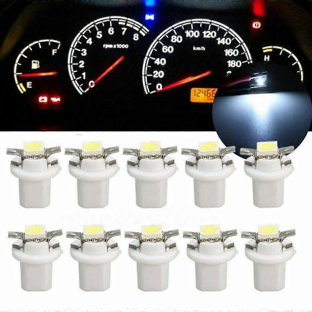 10pcs 5 Colors T5 Car LED Dashboard Indicator Light B8.5D 5050 1SMD ...