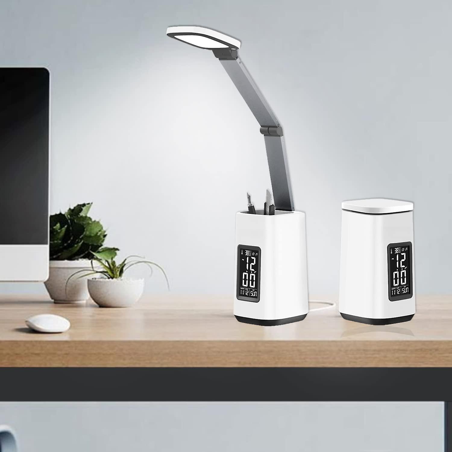Desk Lamps For Home Office, Study Light With Clock And Calendar , Child ...