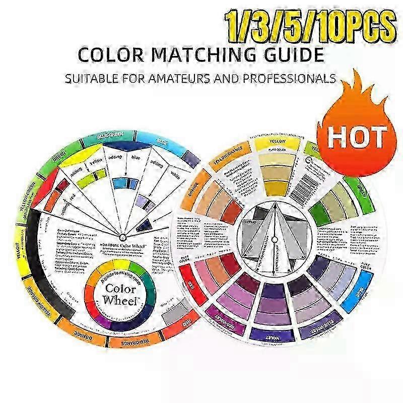 Pocket Color Wheel, Artist Pigment Paint Color Mixing Guide Palette ...