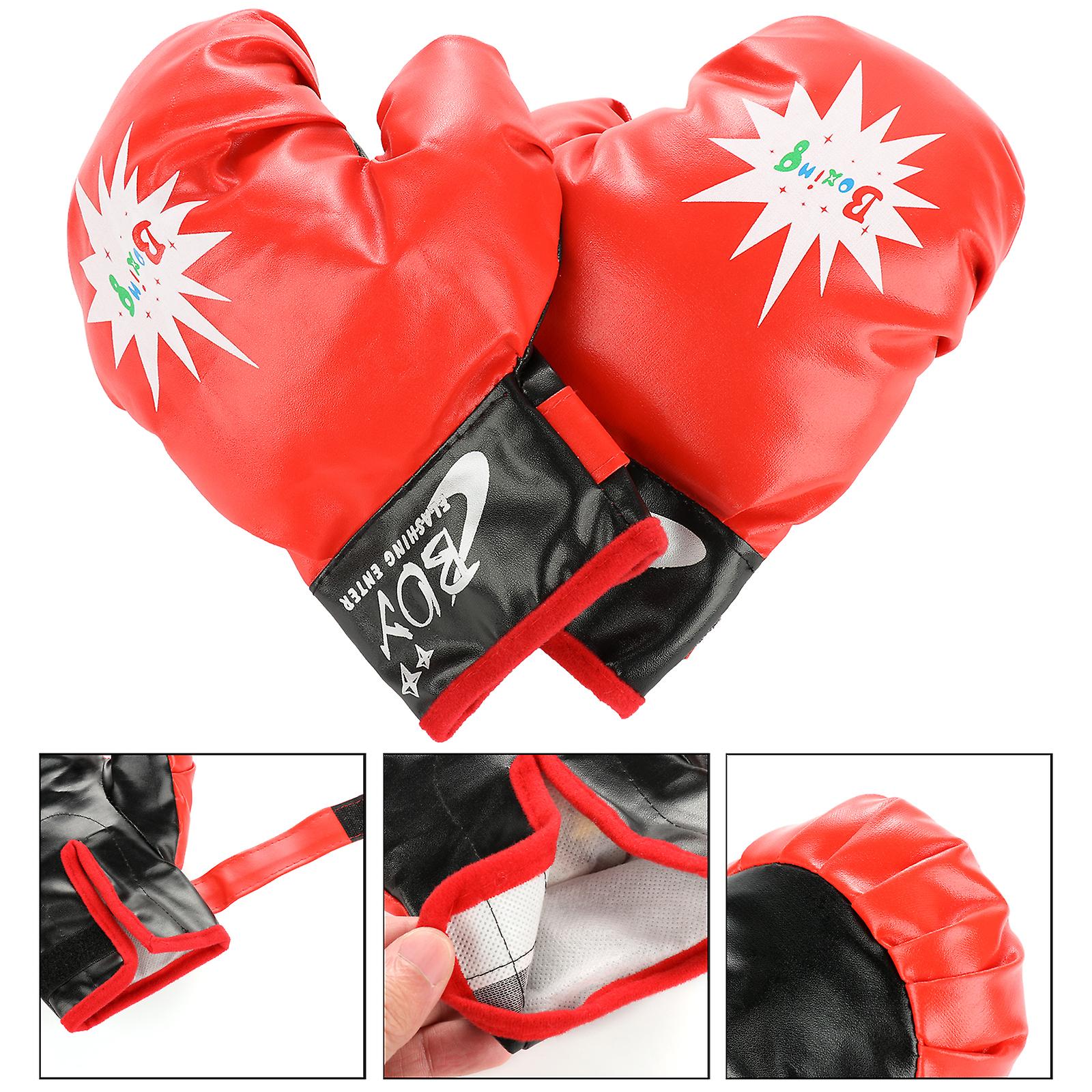 Kids Boxing Gloves Kit Punching Bag Educational Decompression Sandbag ...