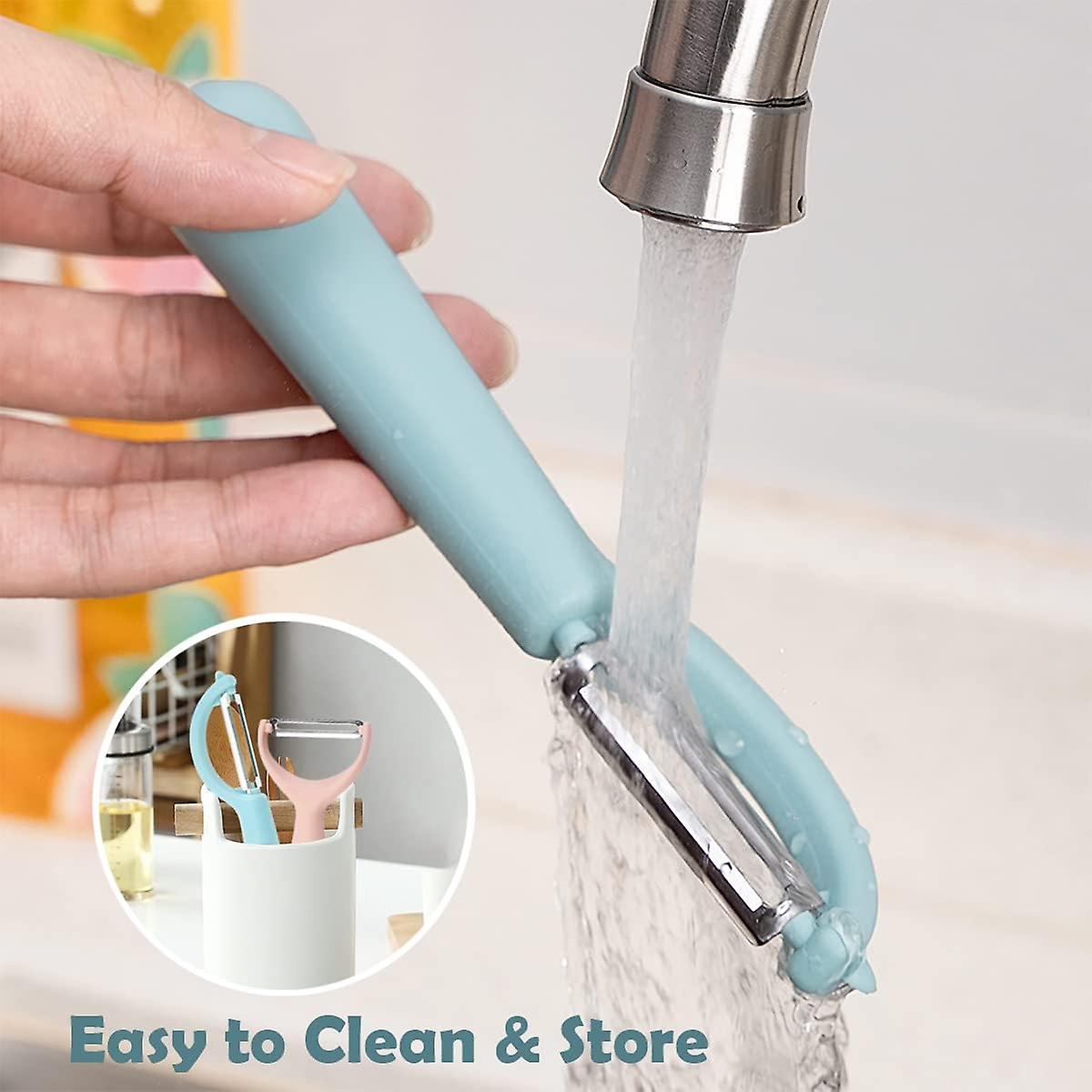 Vegetable Potato Peelers For Kitchen - Set Of 2 Fruit Carrot Veggie Peelers With Y & I Shaped ...