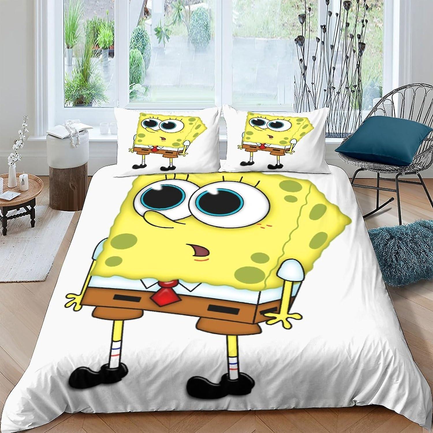 HOUKIG Spongebob for Boys Girls Quilt Cover Duvet Cover Comforter ...