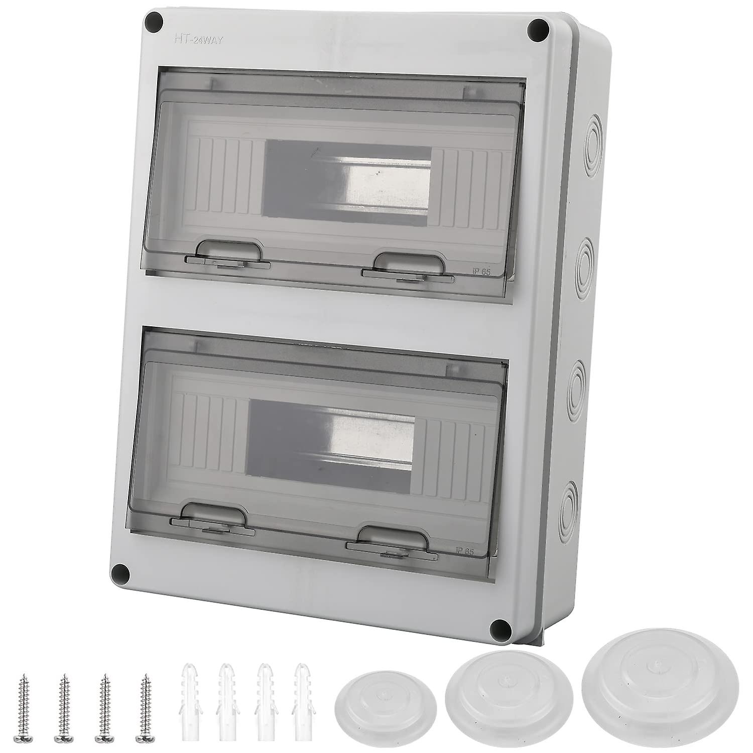 IP65 Outdoor Waterproof Electrical Enclosure, 24 Modules, IP65 ABS ...