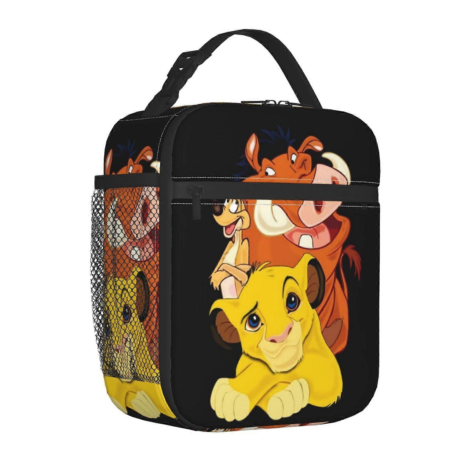 Anime Cartoon Lion King Lunch Box - Insulated Lunch Bag For Girls Boys ...