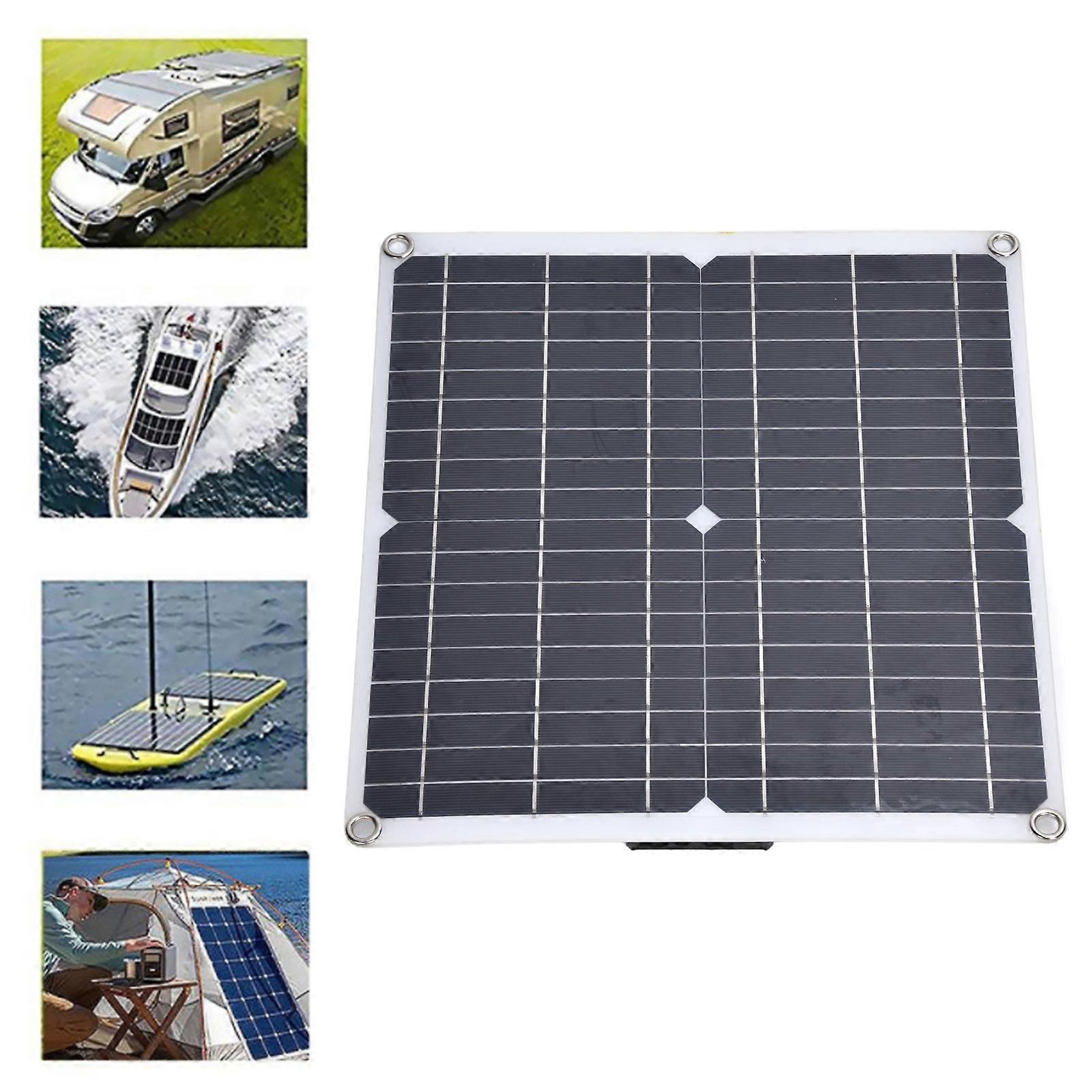Solar Panel 35w 12v Dual Usb Outdoor Charging Monocrystalline Silicon ...