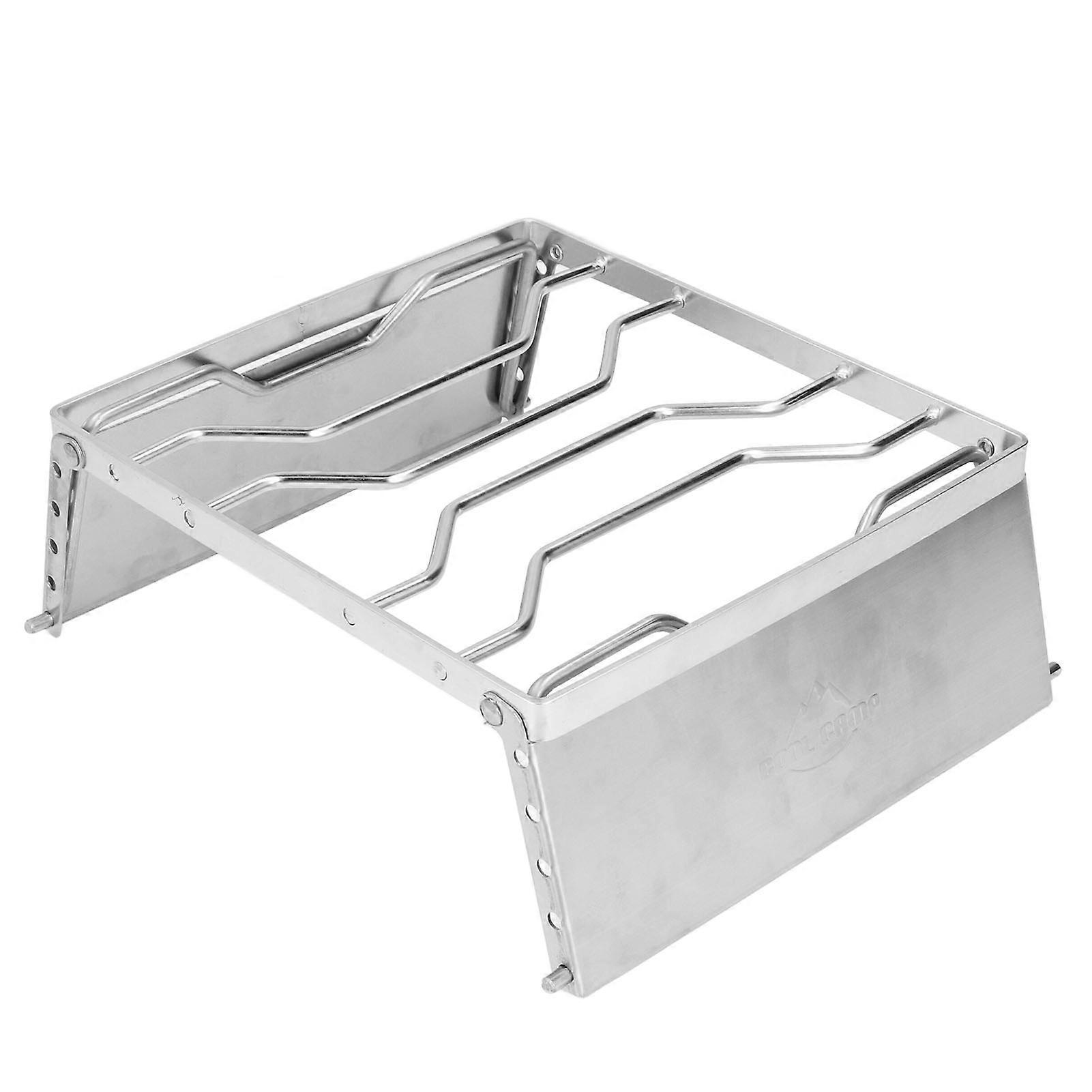 Barbecue Rack Portable Height Adjustable BBQ Rack Foldable Stainless ...