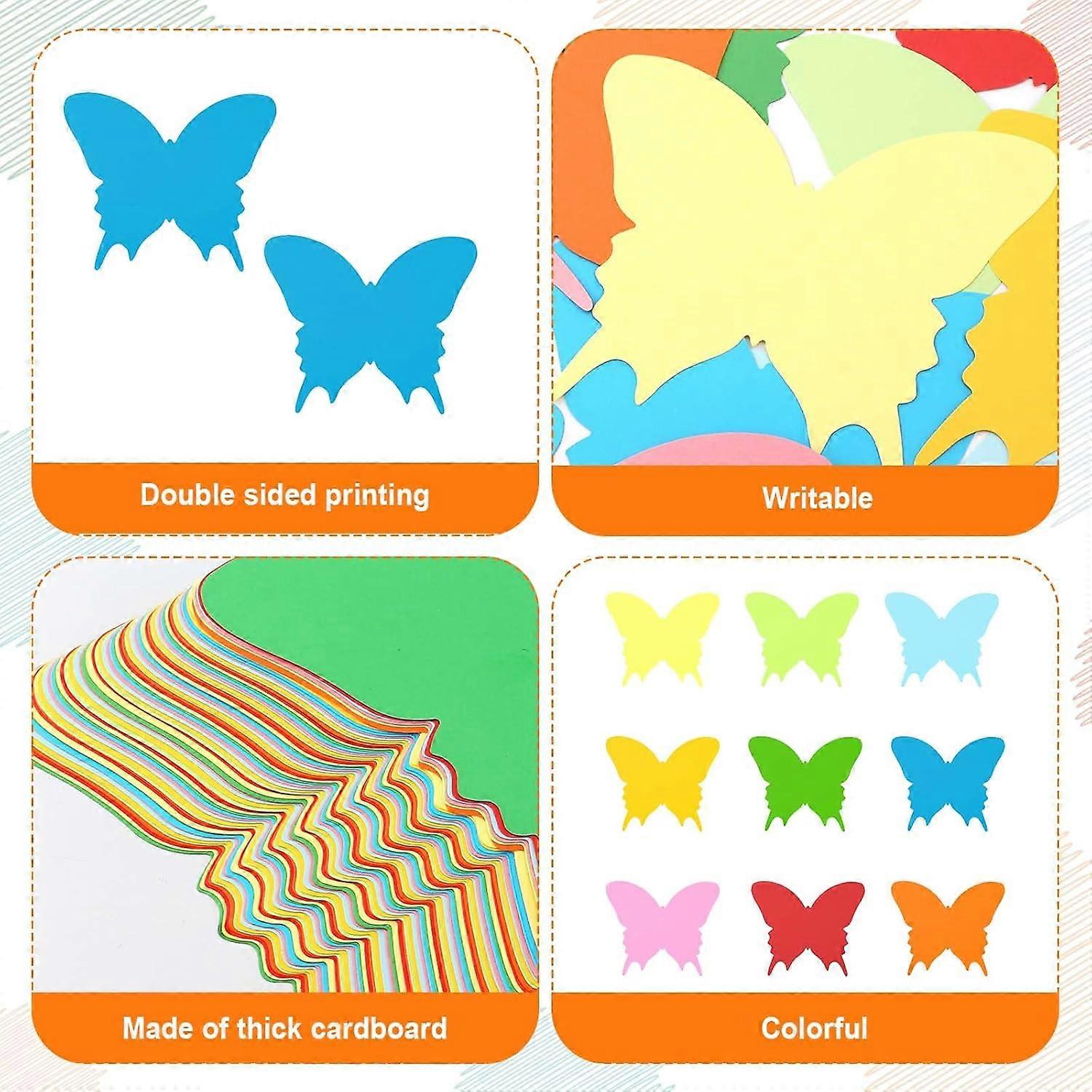 72pcs Cutouts Paper, Colorful Large Paper Cutouts for Classroom Decor ...