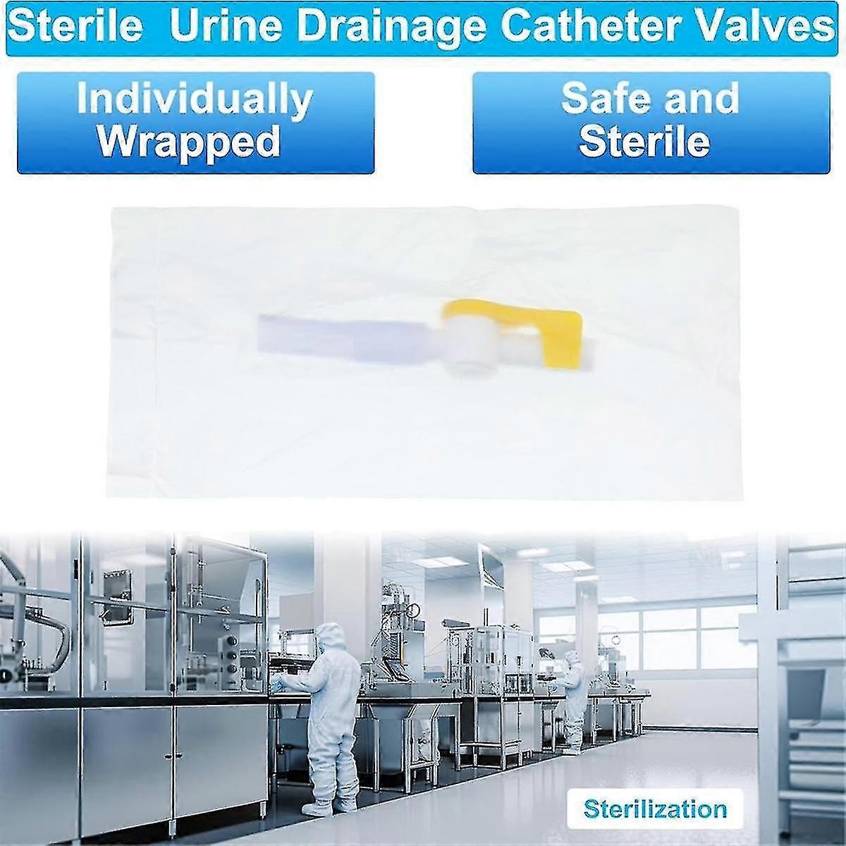 15 Pack Catheter Valve Individually Package Urine Drainage Catheter Bag ...