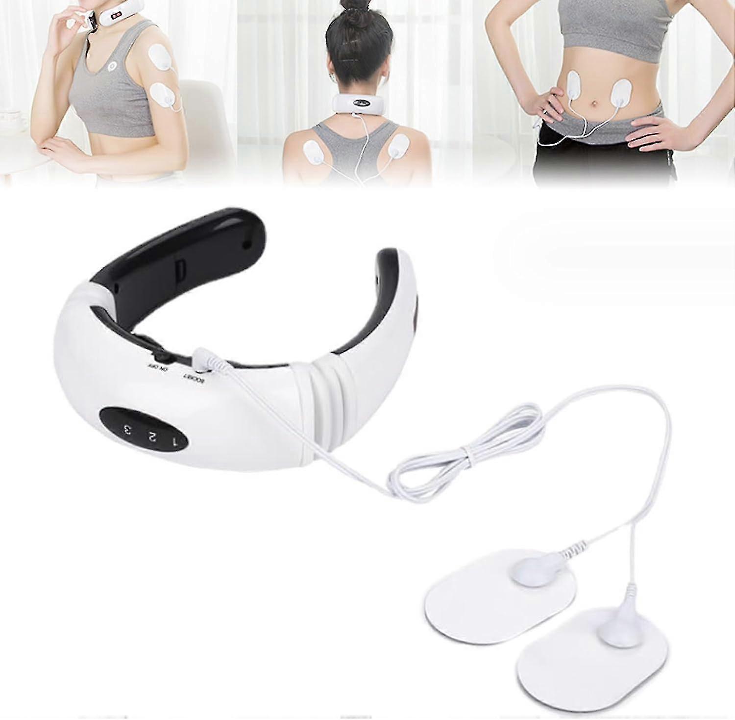 Neck Massager, Electric Pulse Magnetic Neck Massager Cervical Vertebra ...