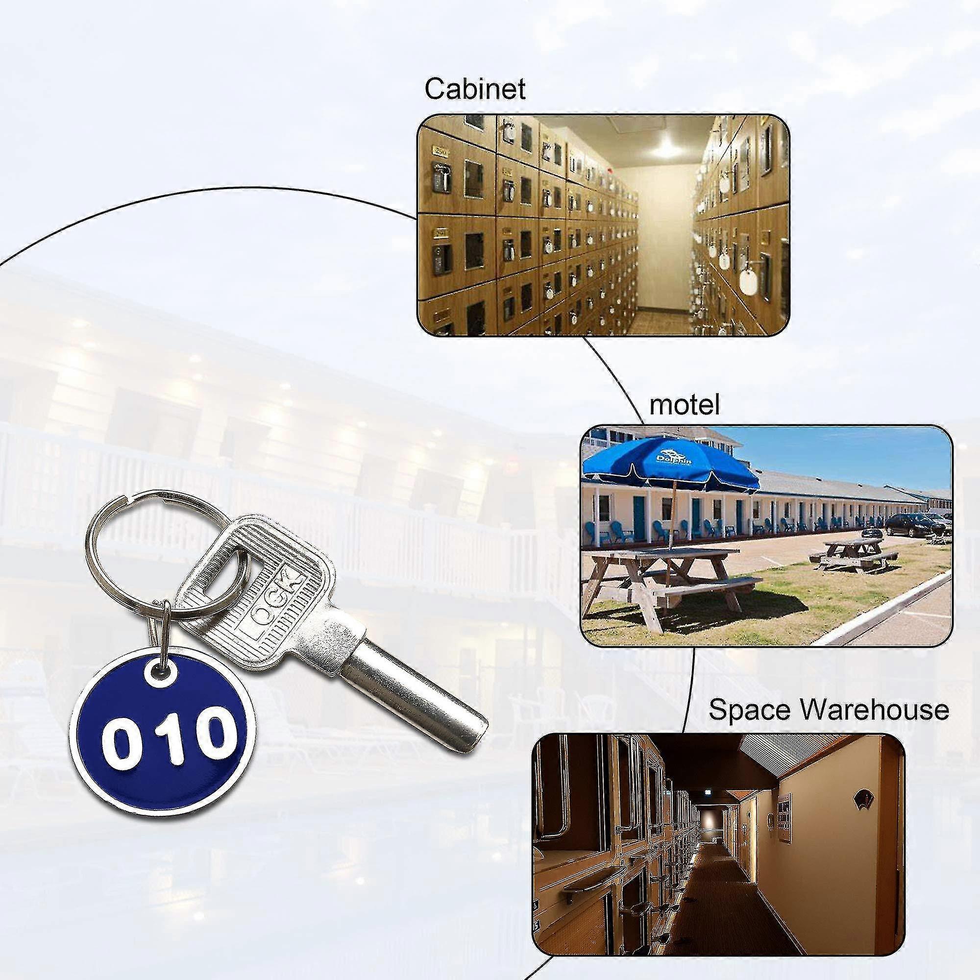 1-100 Numbers Key Chain Numbers Tags Locker Gym Key Rings Engraved ...