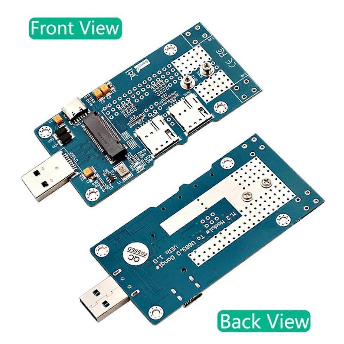 NGFF(M.2) to USB 3.0 Adapter with Dual NANO SIM Card Support 3G/4G/5G ...