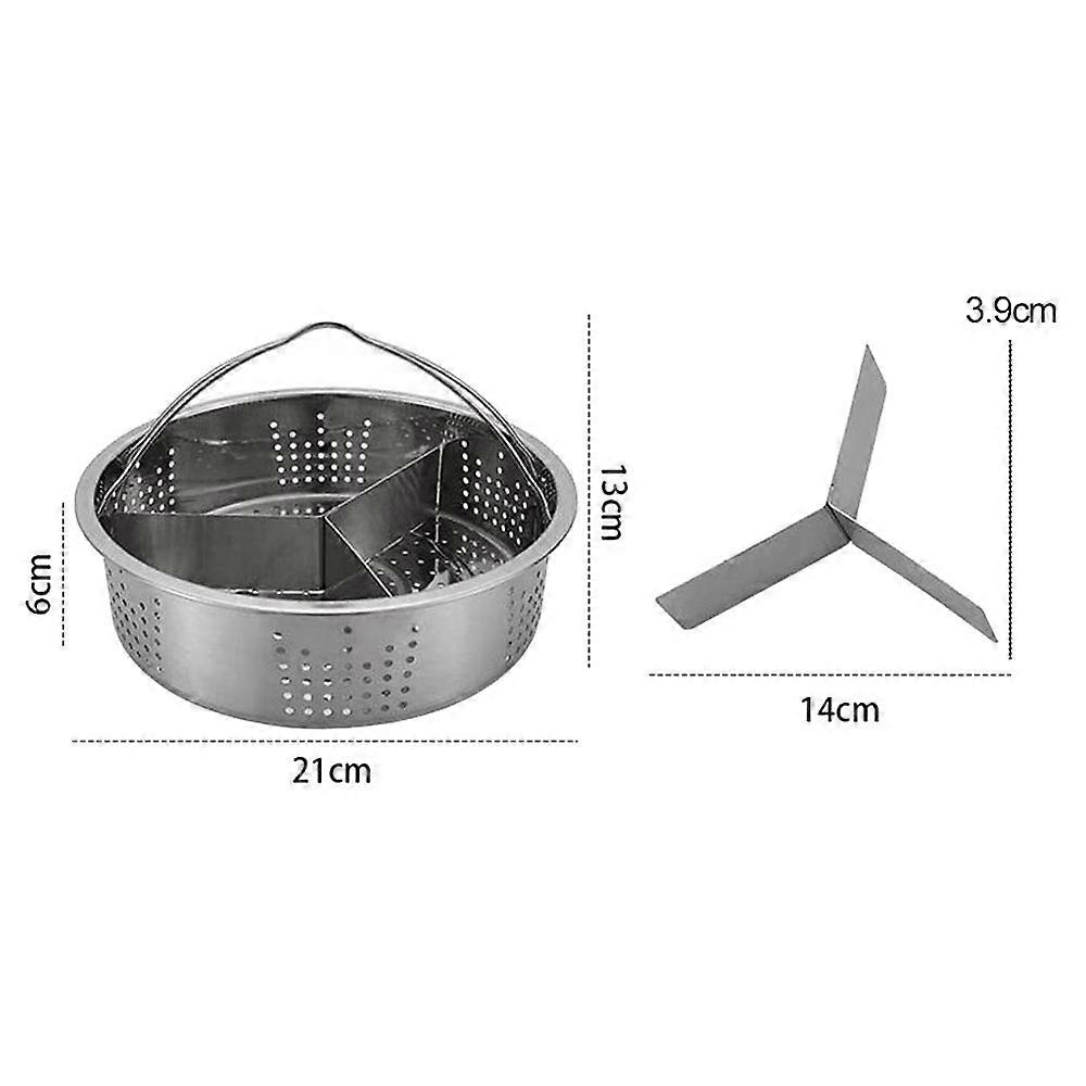 Separator Set Stainless Steel Steamer Basket Rack Accessories Fast ...