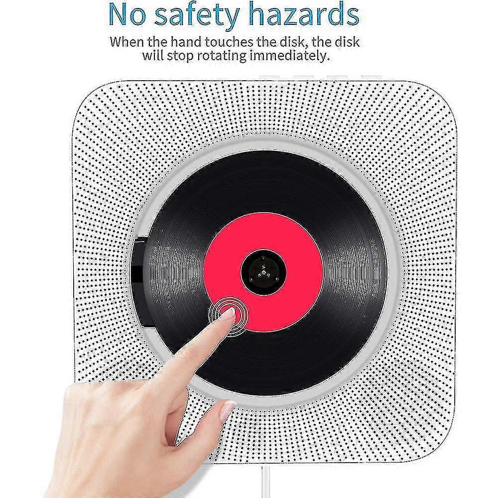 Portable Cd Player With Bluetooth, Qoosea Wall Mountable Cd Players ...