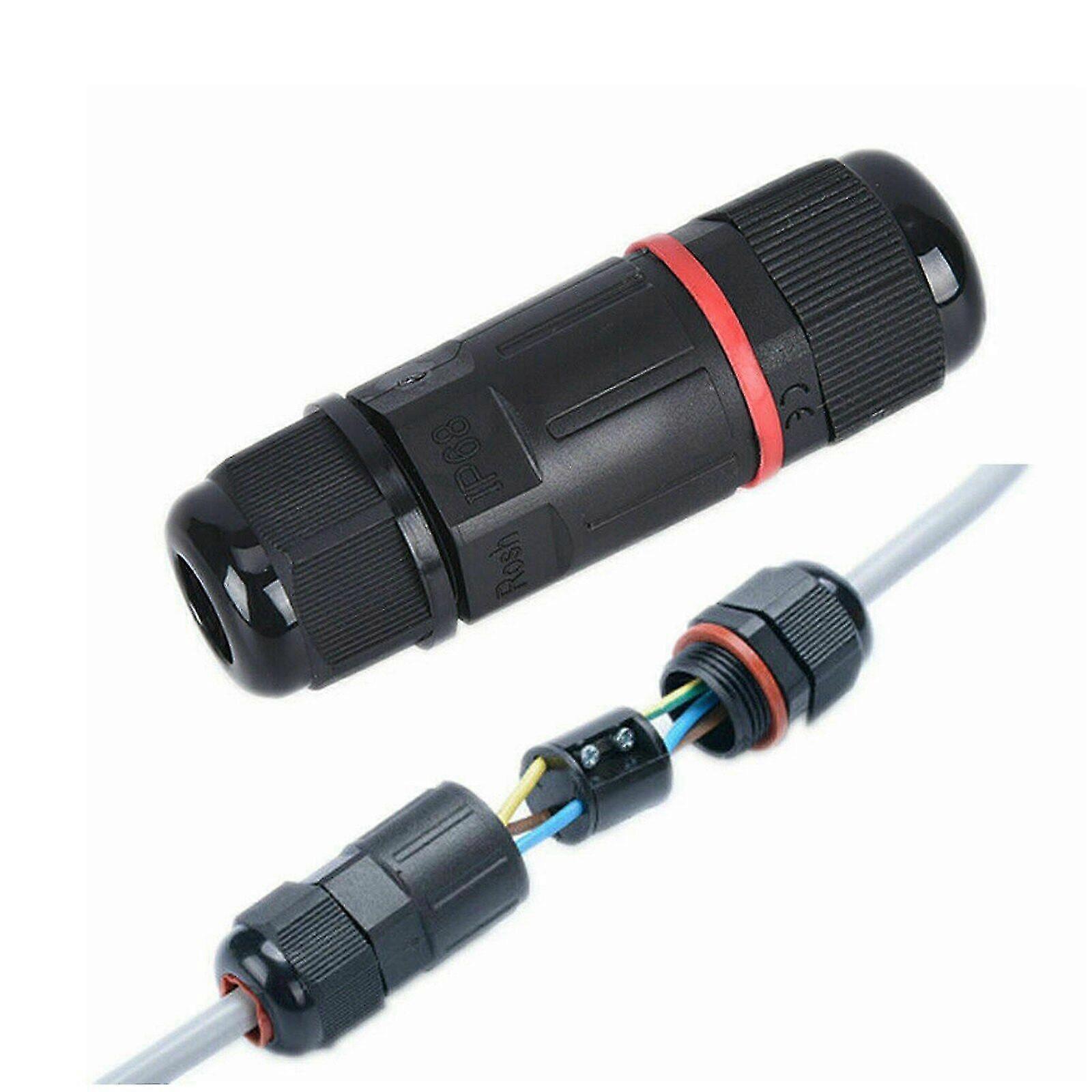 3-pole Outdoor Waterproof Cable Connector 16a 250v Ip68 Underground ...