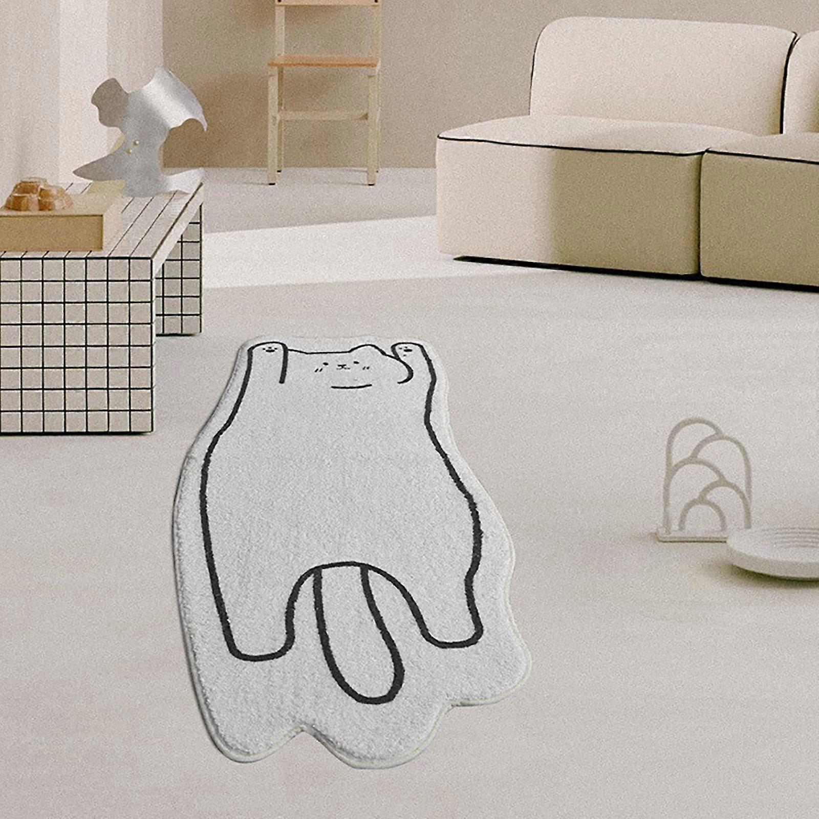 Washable rug for bedroom 40 x 120 cm, cute and funny children's rug ...