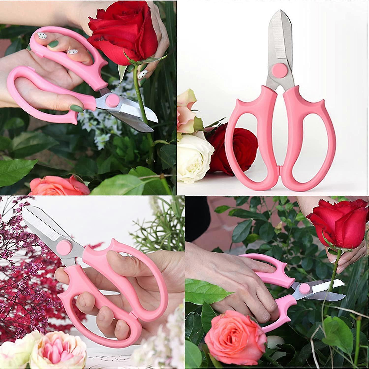 Floral Scissors, Premium Steel Garden Pruning Shears Floral Fruit Leaf Scissors Hand Pruner Snip ...