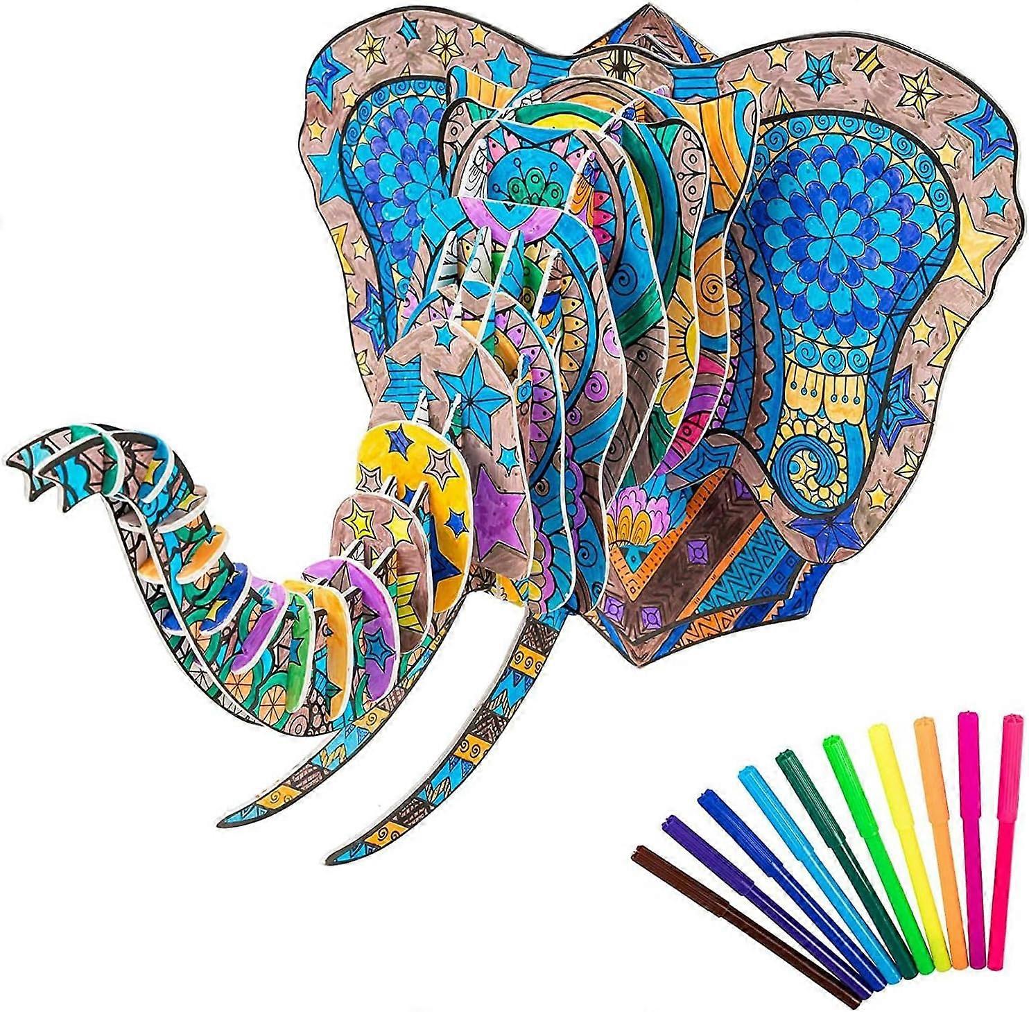 DIY 3D Coloring Puzzle Set | 3D Painting Puzzle Set | Portable ...