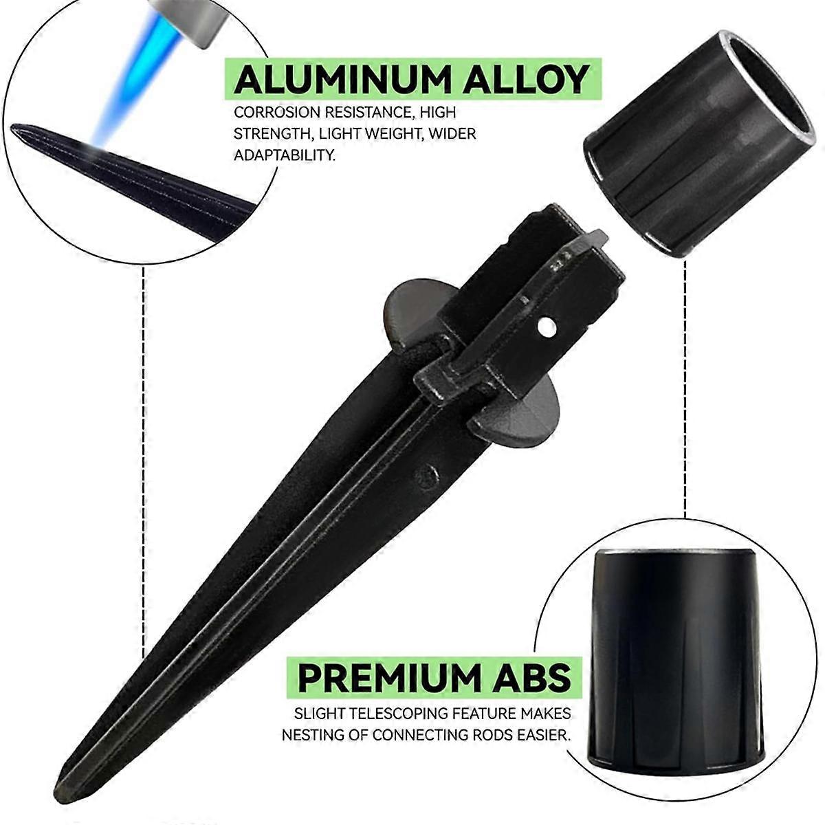 10 Pack Metal Replacement Stakes for Solar Lights Outdoor,Solar Pathway ...