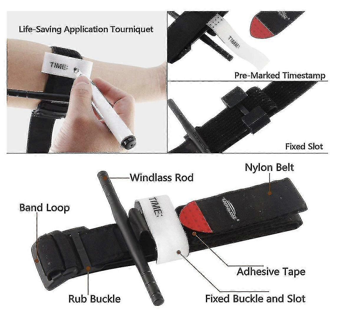 Tourniquets, 4 Pack Emergency Outdoor Tourniquet First Aid Tactical ...