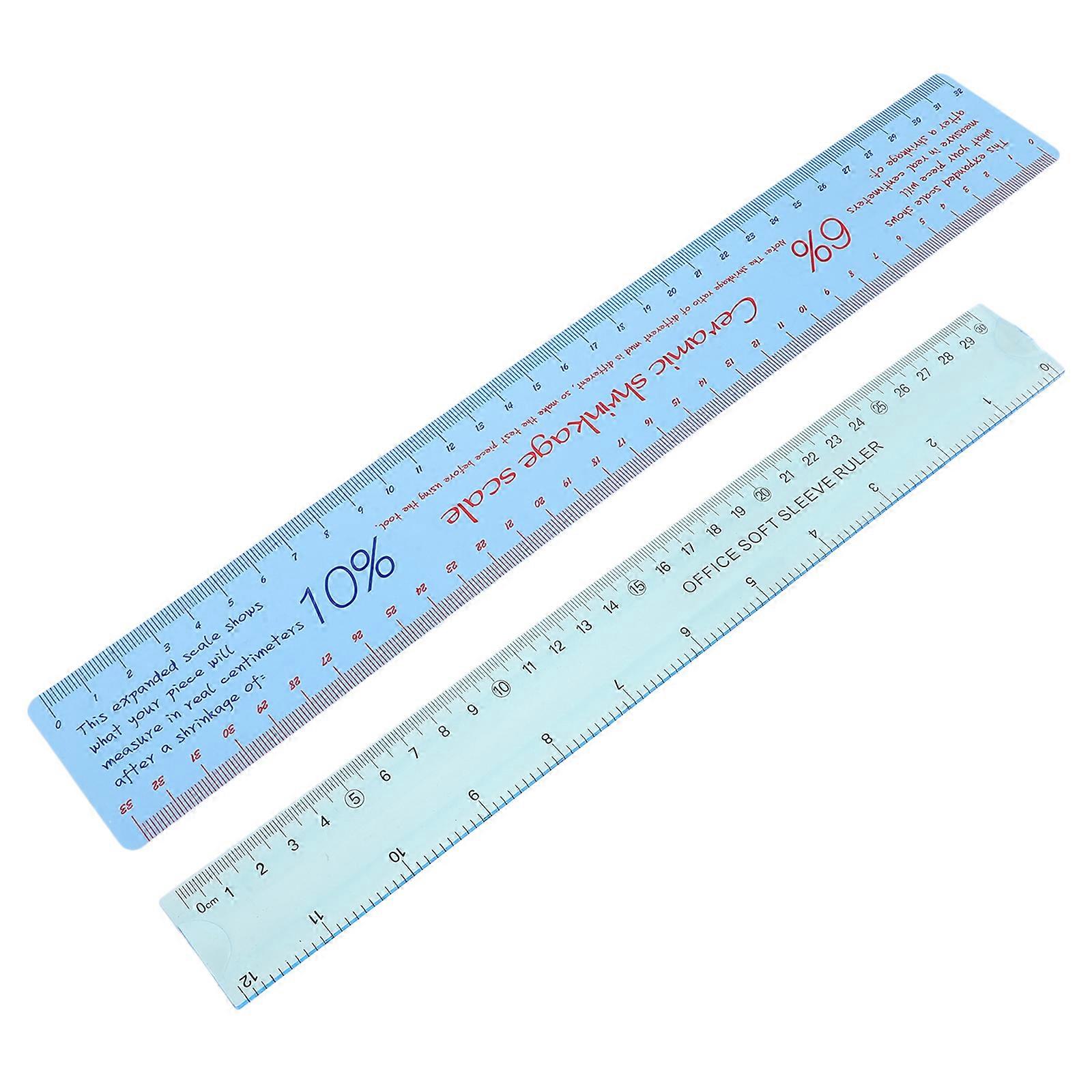 2pcs Ceramic Sculpture Used Clay Ruler Clay Ruler For Models Shrinkage ...