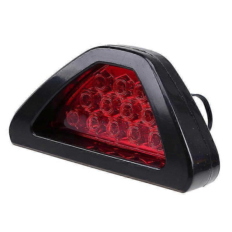 Universal Brake Signal Lamp F1 Style Triangle Sporty 12led Rear Fog ...