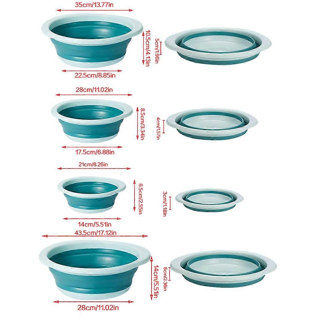 Multi-Purpose Folding Collapsible Wash Basin Lightweight Portable Face ...