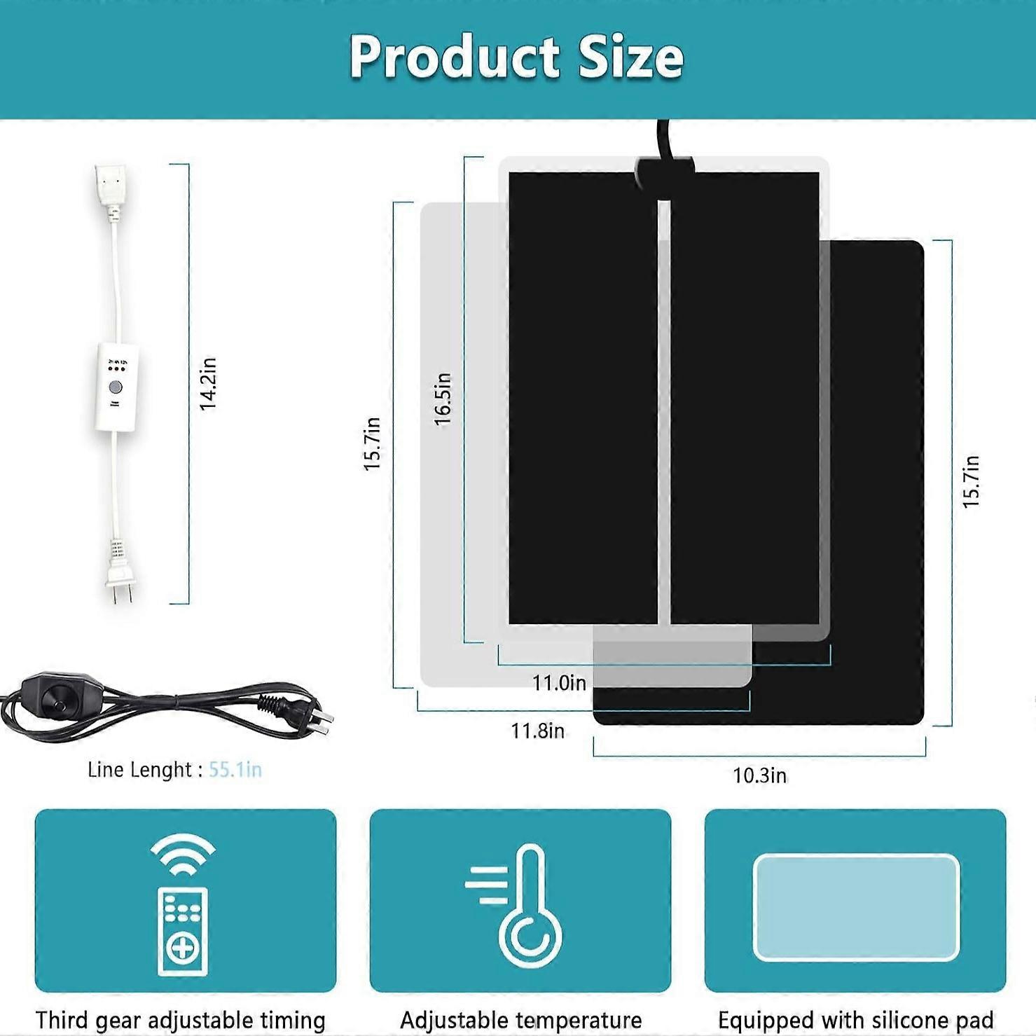 Resin Heating Pad with Timer - Epoxy Resin Curing Machine for DIY ...