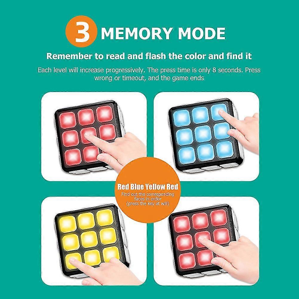 Electronic Cube Music Flashing Fingers Cube Handheld Game Toy | Fruugo AU