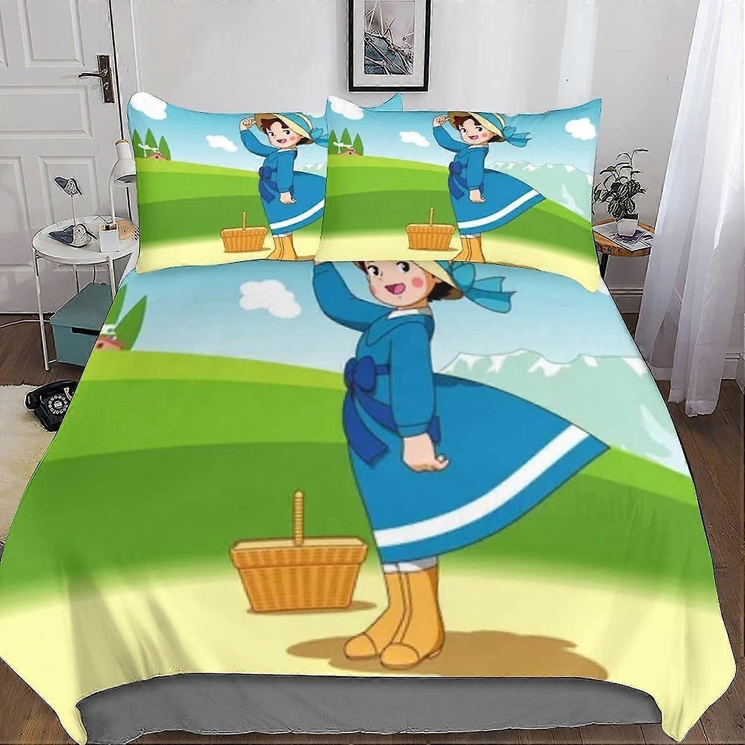 x2263 Bed Sheets Anime Heidi, Girl of the Alps Bedding Set Twin Full ...