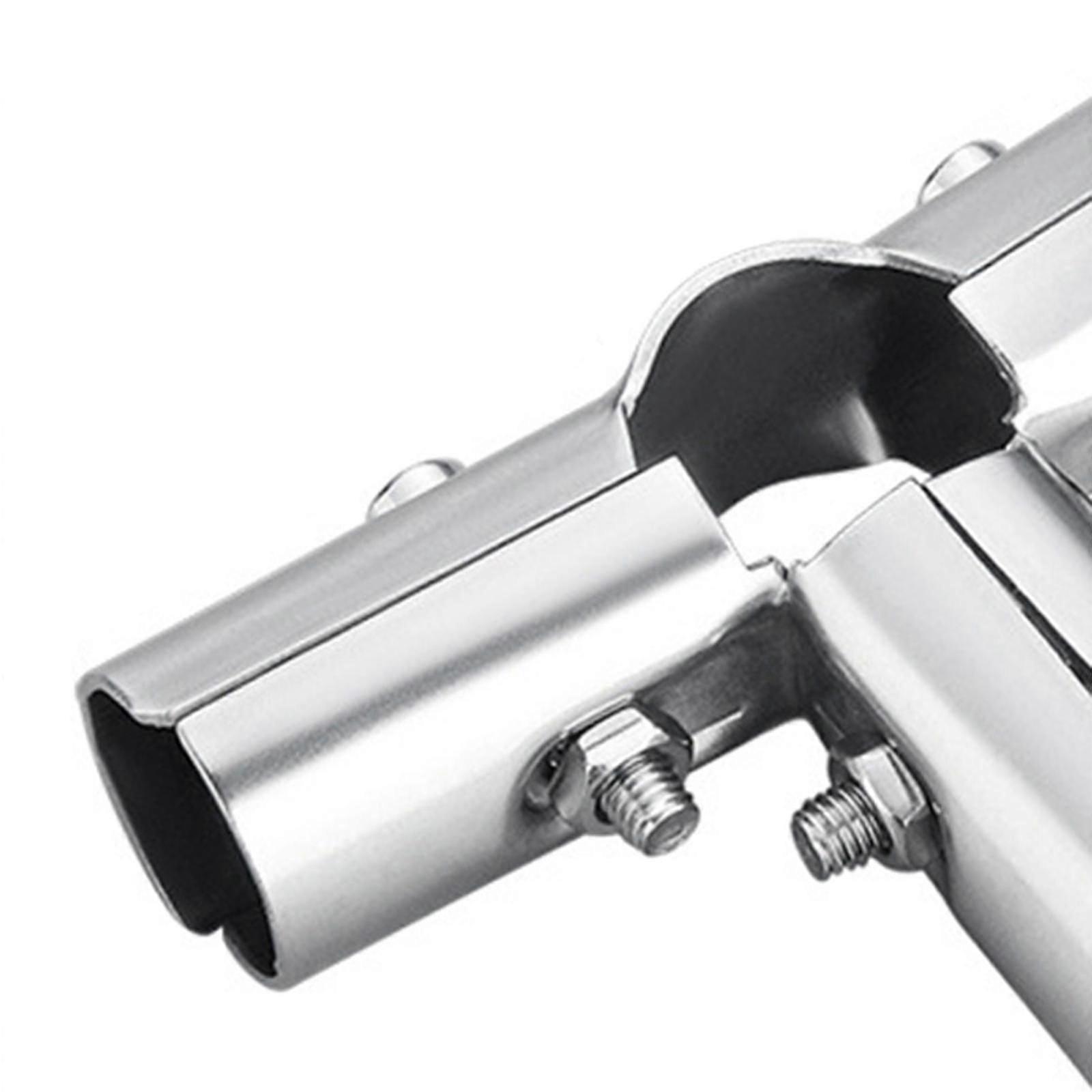 10Pcs Stainless Steel Tube Connector 25mm Diameter for Round Pipe ...