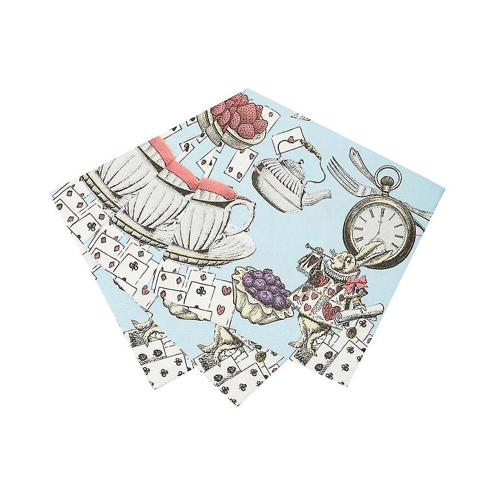 Alice in Wonderland Blue Party Pack x 12 | Napkins Cups Plates Birthday ...