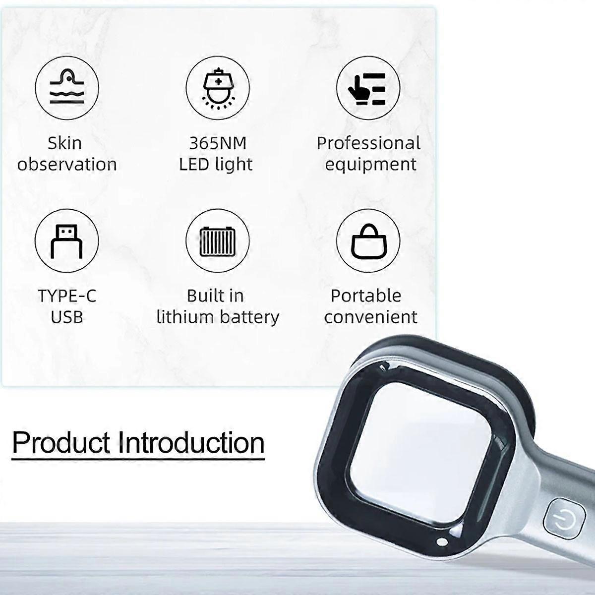 Woods Lamp Skin Analyzer Portable Facial Salon Beauty Analyzer UV ...