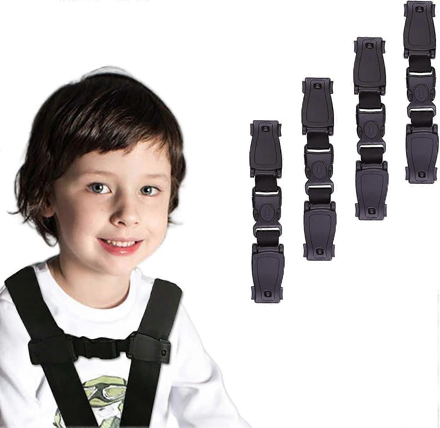 4 Pieces Child Auto Clip Strap Clip, Chest Harness Belt Clip, Durable ...