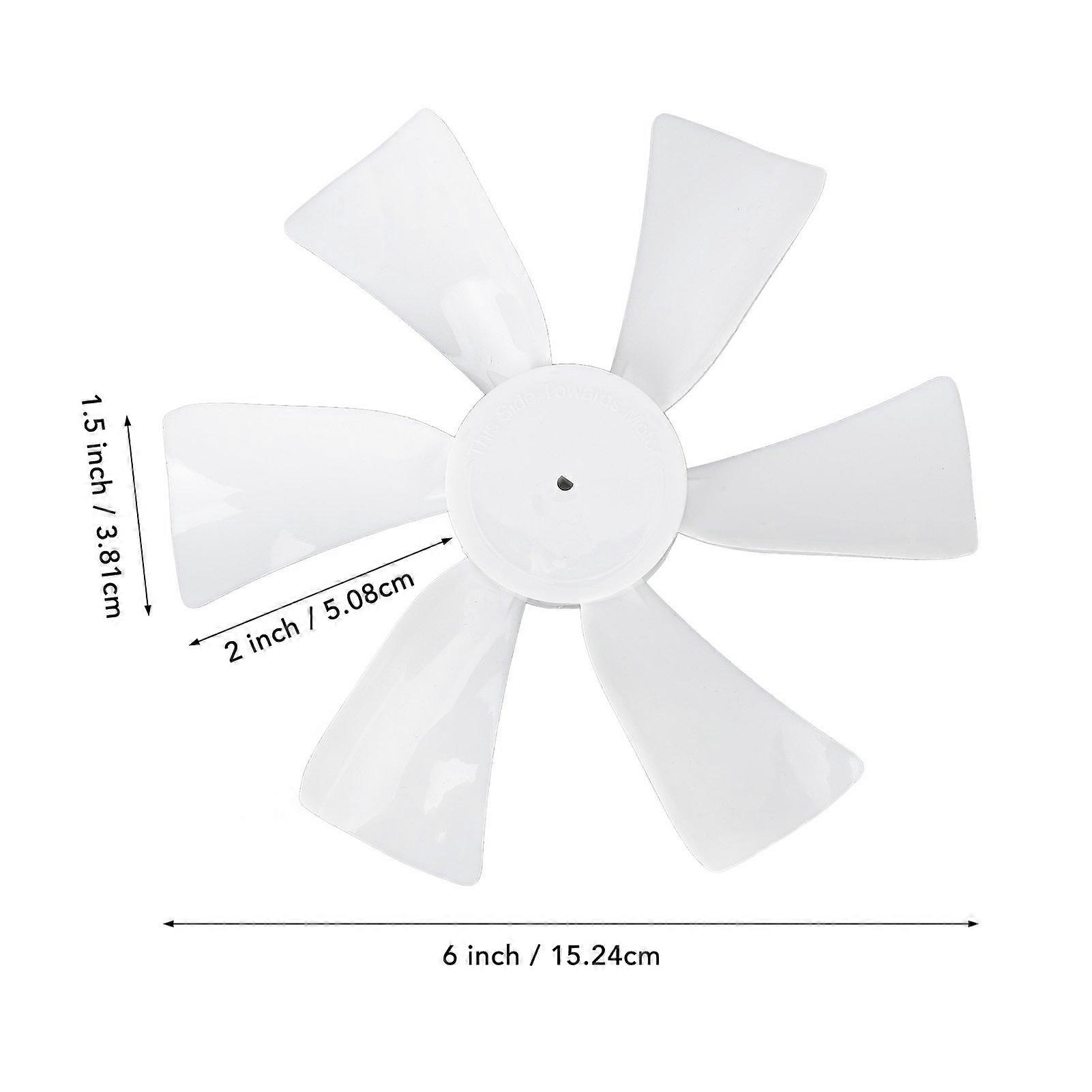2pcs 6 Inch RV Vent Fan Blade High Efficiency RV Bathroom Roof Vent Fan ...